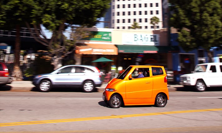 Orange squash: the world’s fastest electric filing cabinet | Top Gear