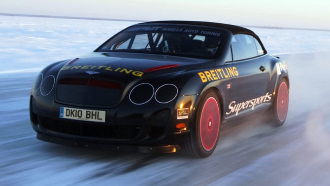 Rally champ sets world speed record on ice | Top Gear