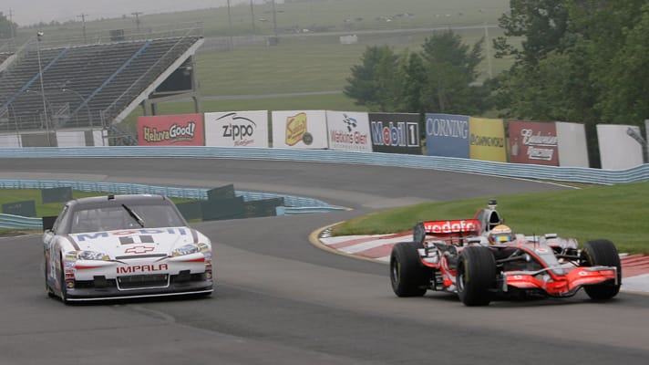 Lewis Hamilton drives a NASCAR Chevy Impala | Top Gear