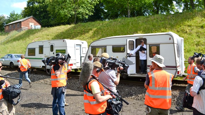 Behind-the-scenes with our new train-set | Top Gear