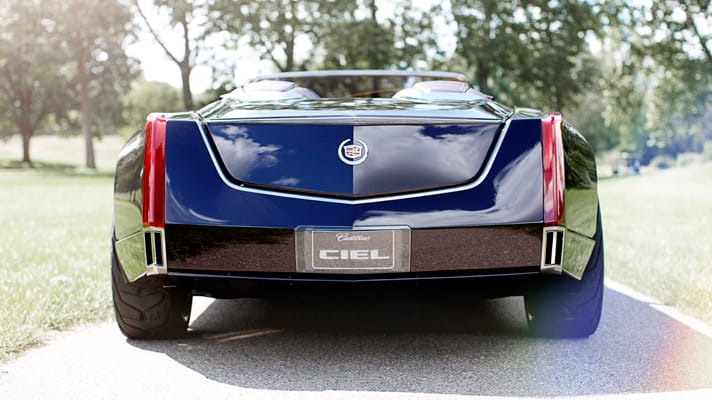 A drive in the Caddy Ciel convertible