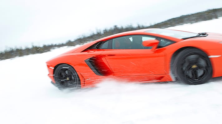 Top Gear On Ice: Lambo Aventador | Top Gear