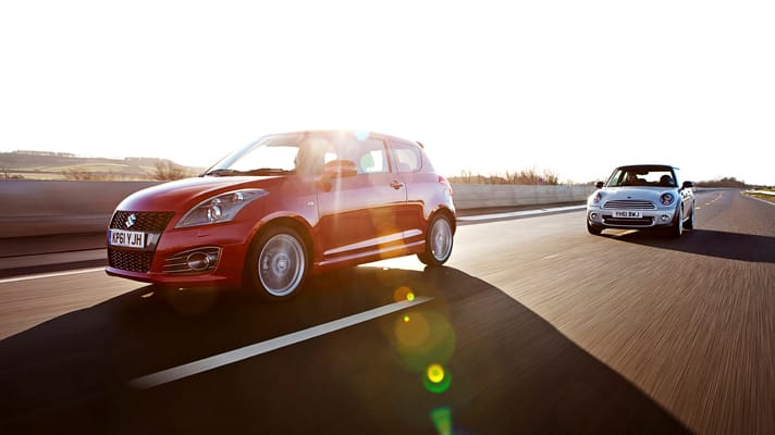 Suzuki Swift Sport vs. Mini Cooper | Top Gear