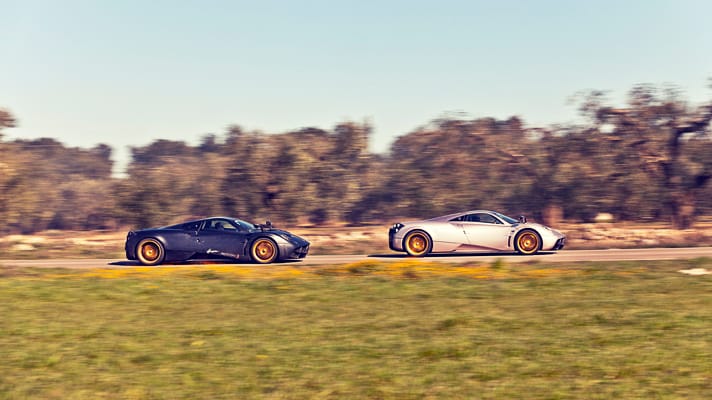 220mph in the Pagani Huayra prototype | Top Gear