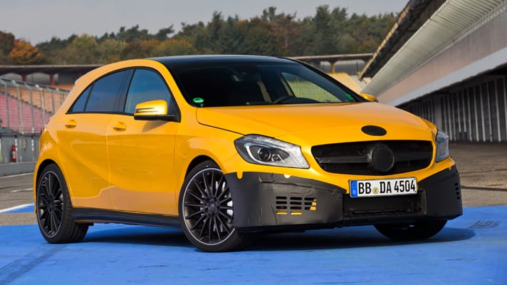 TG rides shotgun in the Merc A45 AMG | Top Gear