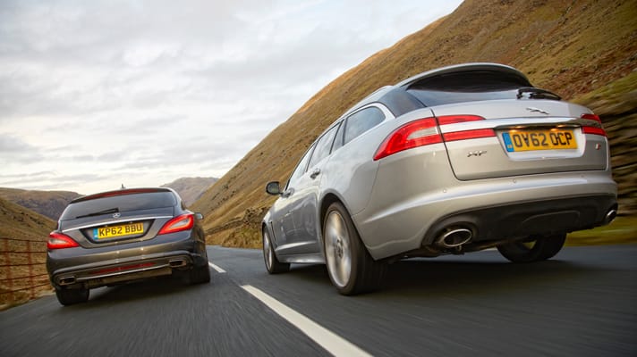 Jaguar XF Sportbrake vs Merc CLS Shooting Brake | Top Gear