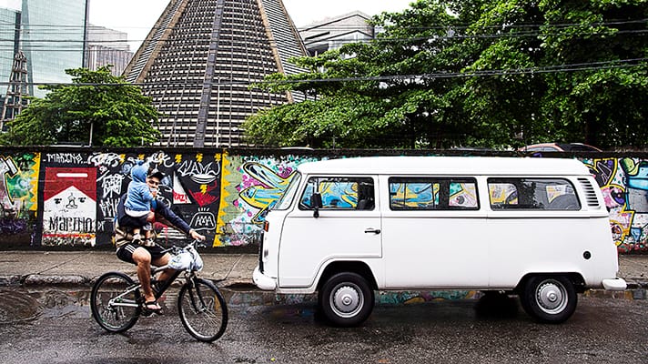 TG drives the VW Kombi van in Brazil