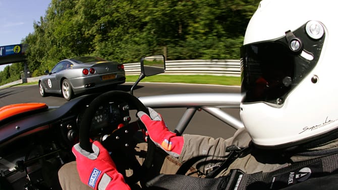 Atom overtakes a million pounds’ worth of cars at the ’Ring