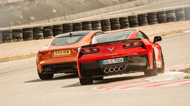 Jaguar F-Type R vs Corvette C7