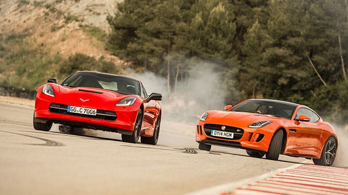 Jaguar F-Type R vs Corvette C7