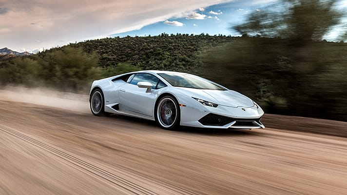 Storm chasing in a Lamborghini Huracan