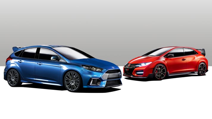New Ford Focus RS vs Honda Civic Type R