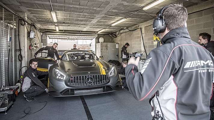 Up close with Merc’s AMG GT3 racer