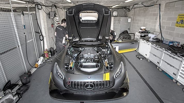 Up close with Merc’s AMG GT3 racer