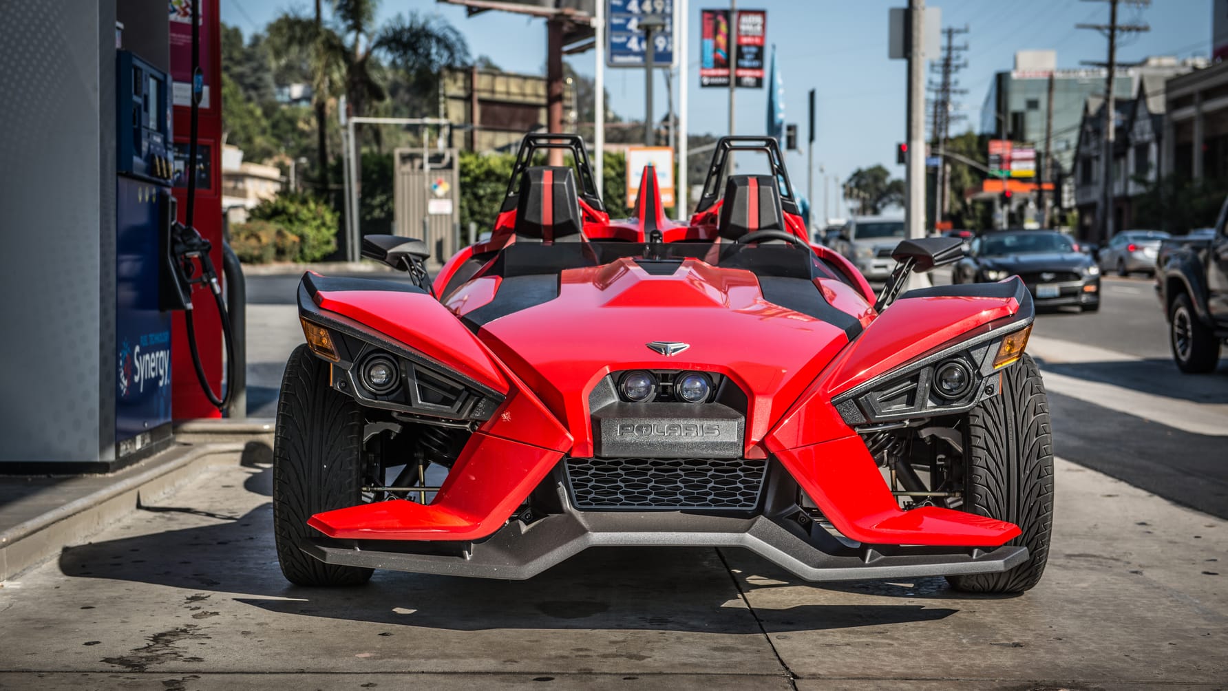 California’s bikers meet the Polaris Slingshot | Top Gear