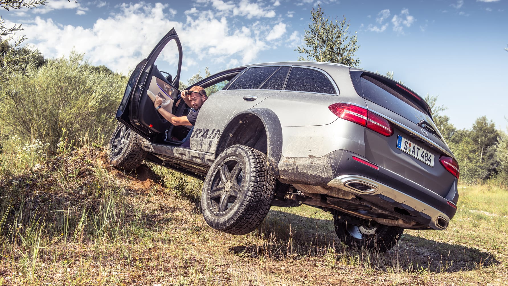 Off-roading in Mercedes' crazy E-Class 4x4² | Top Gear