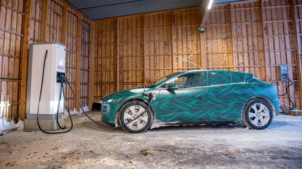 Driving the Jaguar I-Pace prototype on ice | Top Gear