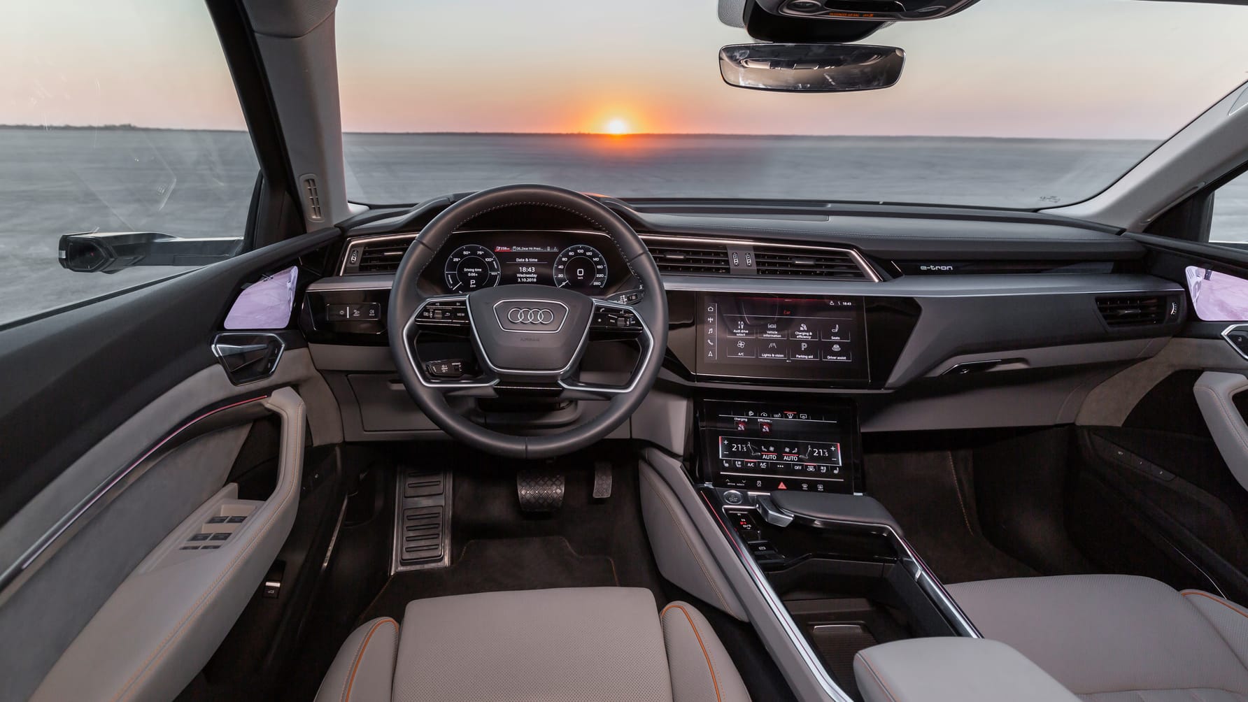 We get very sideways in Audi's new e-Tron EV | Top Gear