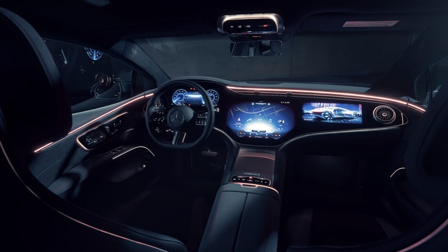 Mercedes EQS: sit back and relax into the best EV interior | Top Gear