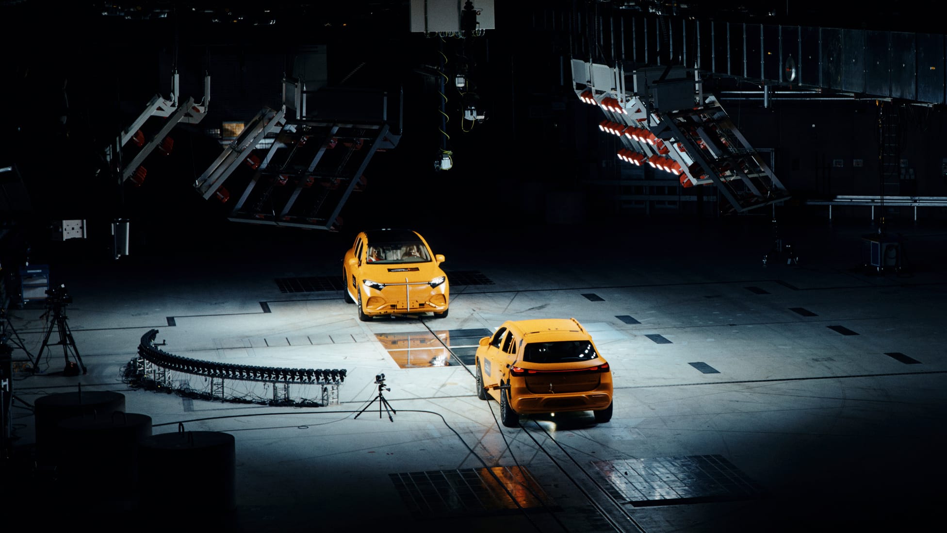 Behind The Scenes At A Live Mercedes Benz Electric Car Crash Test Top
