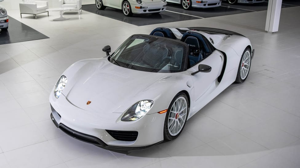 One person owned 56 rare, as-new white Porsches and they’re now all up ...