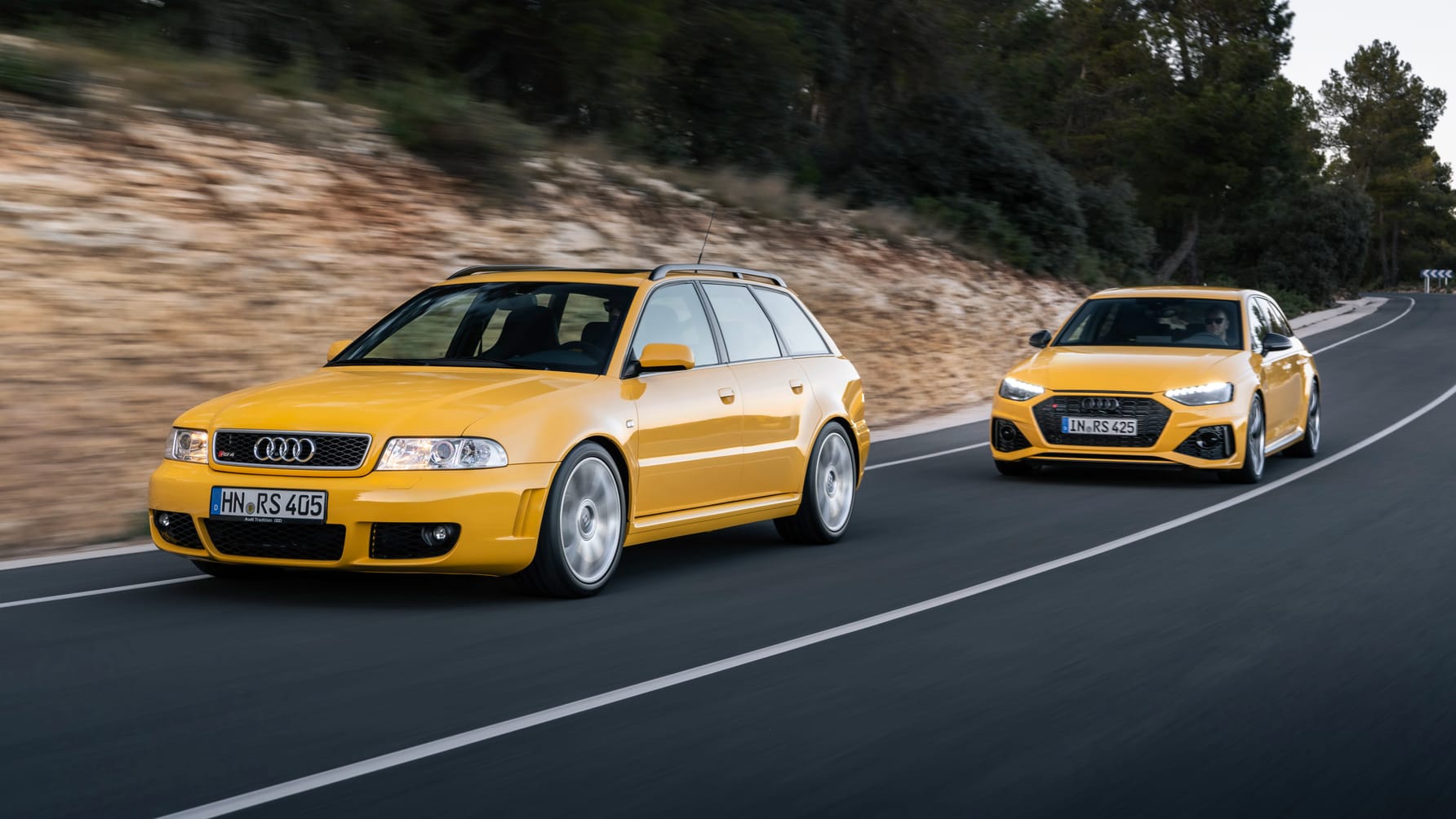 Audi reveals £116k+ RS4 that celebrates 25 years of fast, yellow ...