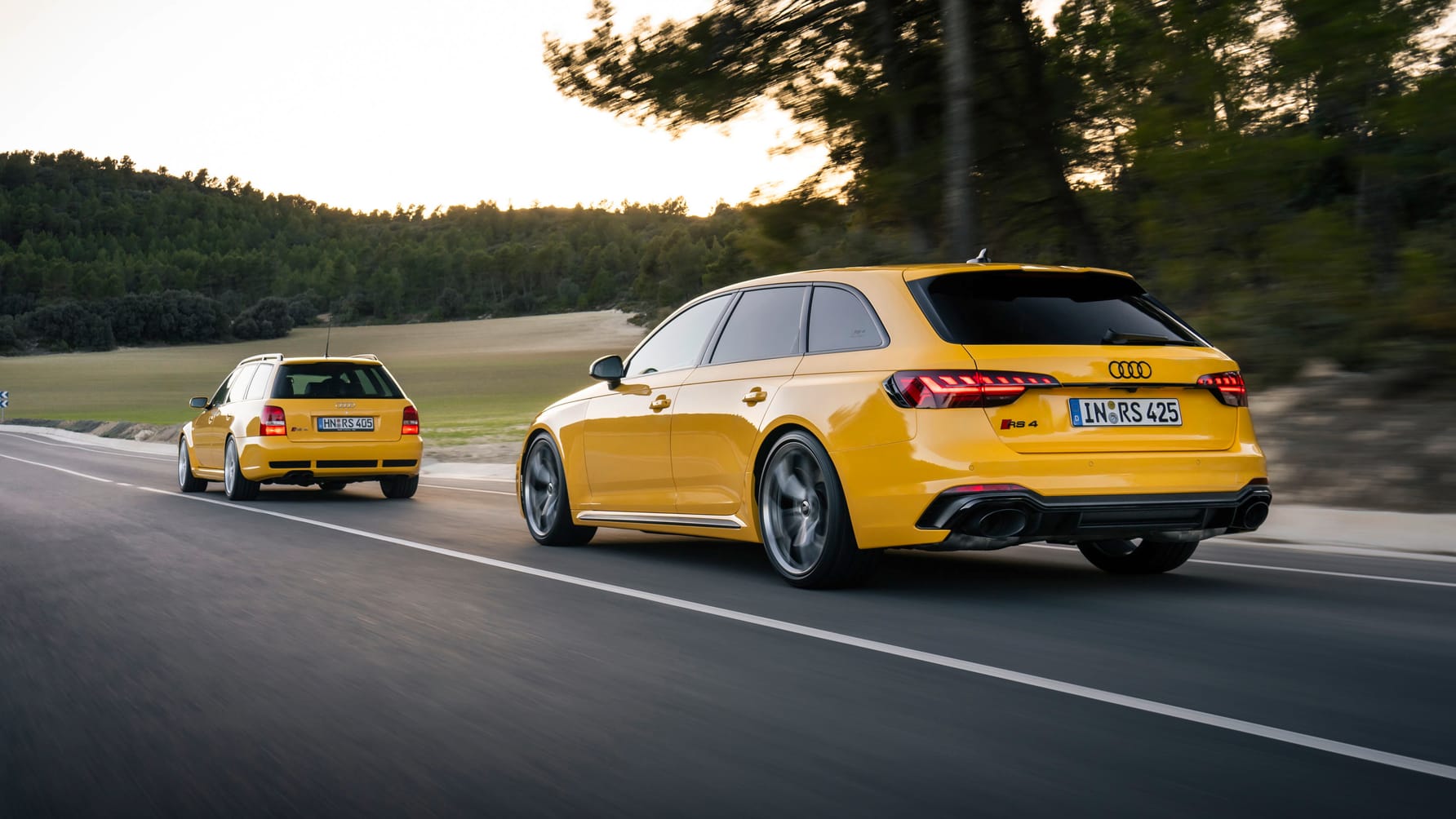 Audi reveals £116k+ RS4 that celebrates 25 years of fast, yellow ...