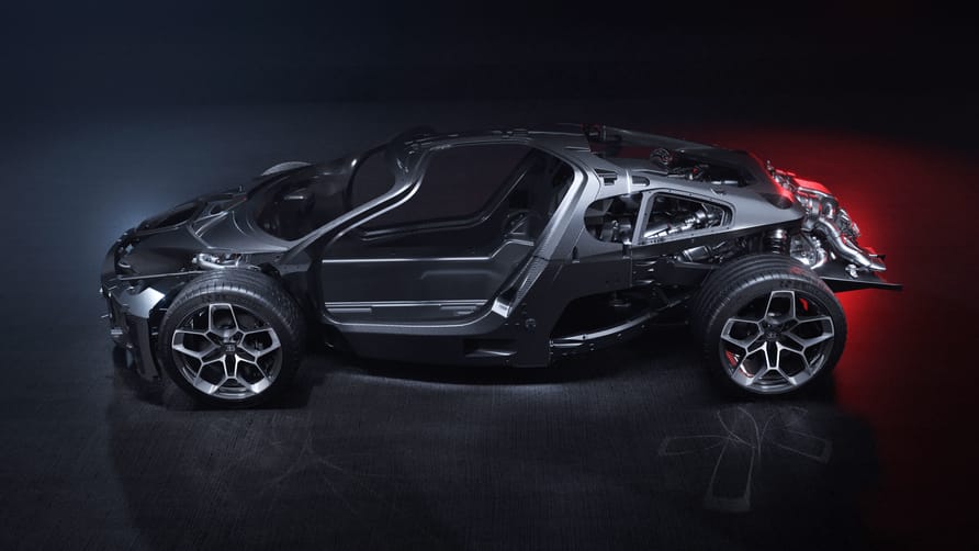 This is it: the brand new, 1,775bhp, V16-engined Bugatti Tourbillon ...