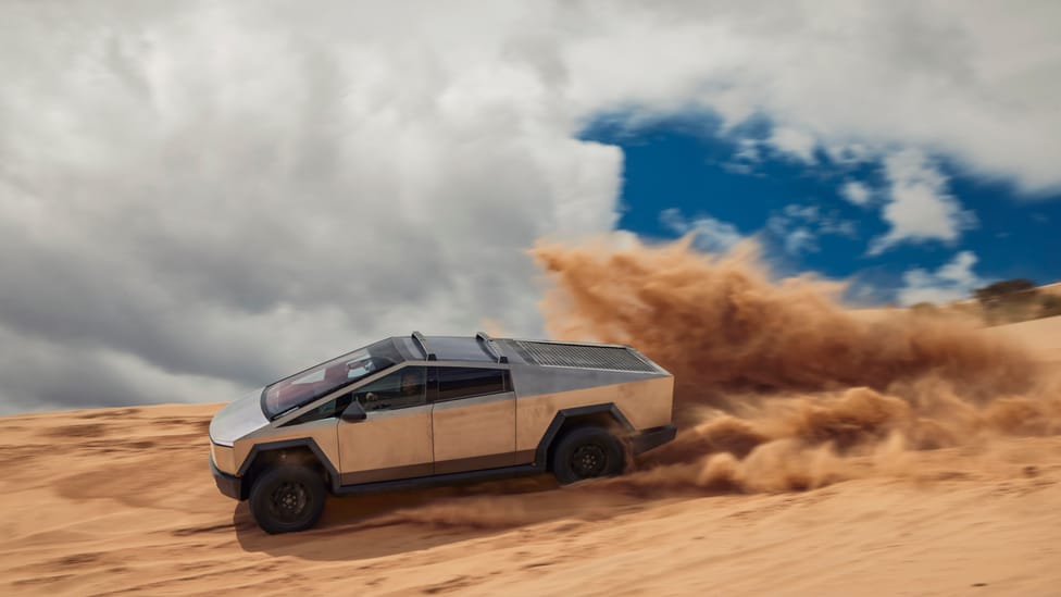 Launch control: desert driving in the Tesla Cybertruck and Rivian R1T ...