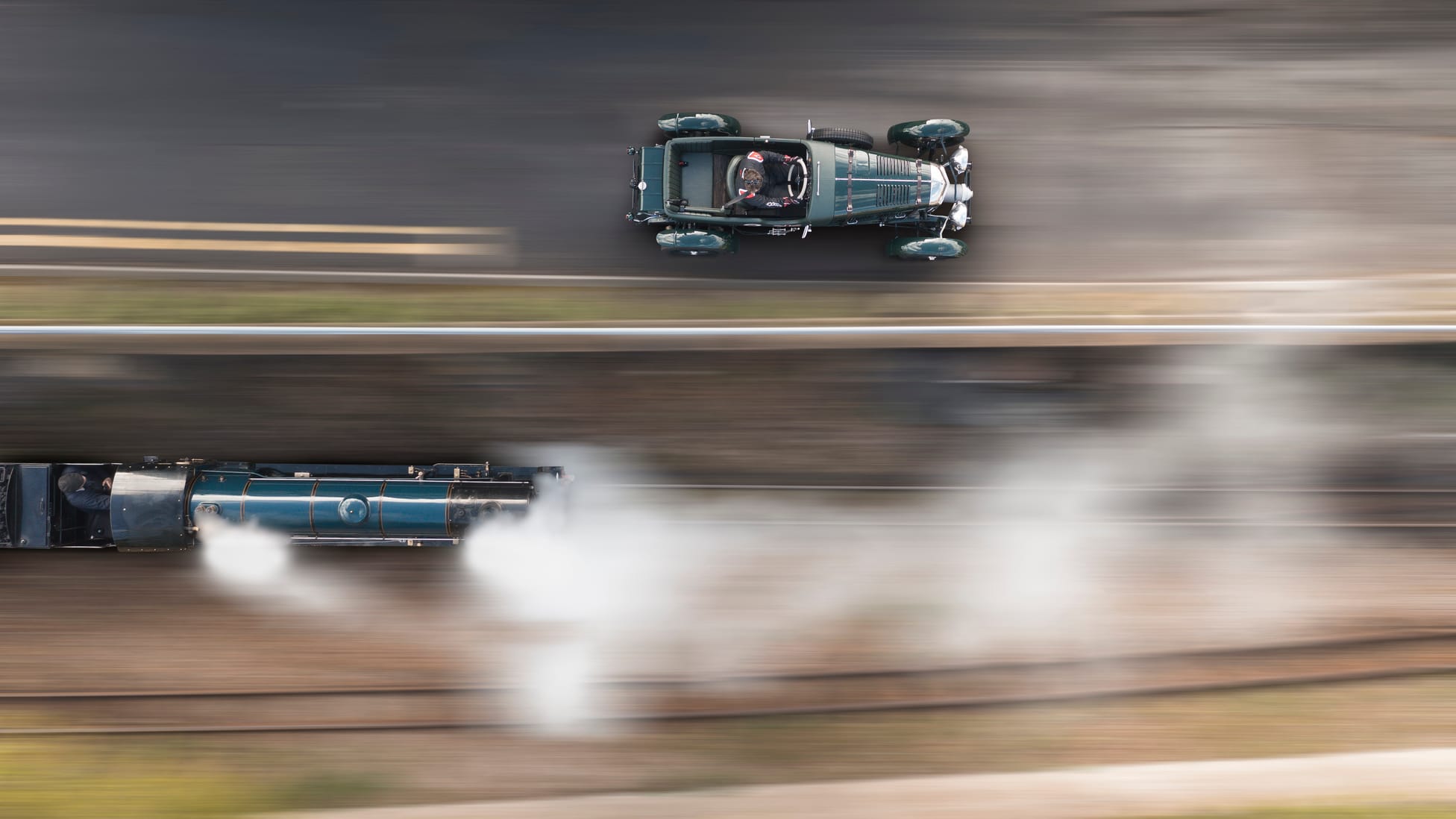 Smoky and the bounder: LCC Bentley Blower Jr vs Samson steam train ...