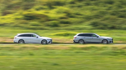 BMW i5 Touring vs Mercedes E-Class Estate | Top Gear