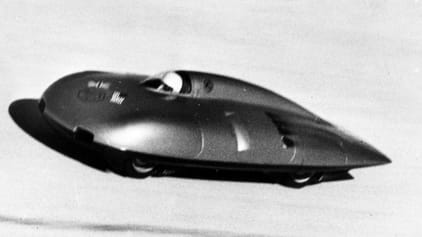 The MG EXE181 concept pays homage to the EX181 Land Speed car of 1957 ...