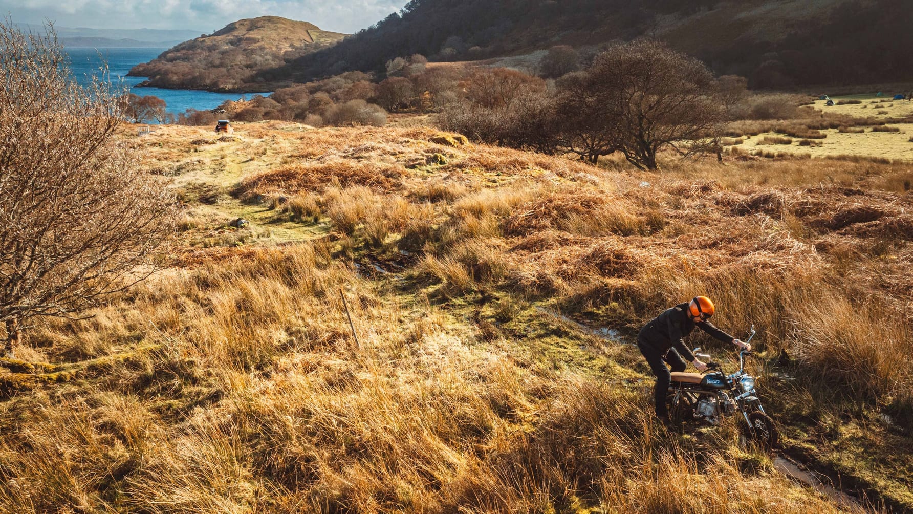 Monkey business: Venturo biking on the remote Scottish island of Jura ...