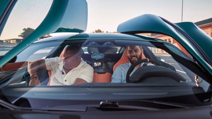 Koenigsegg, Rimac and Hennessey flat out on track... in each others ...