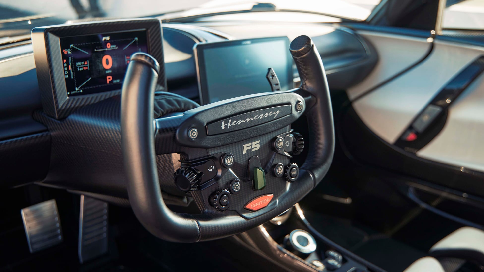 Koenigsegg, Rimac and Hennessey flat out on track... in each others ...