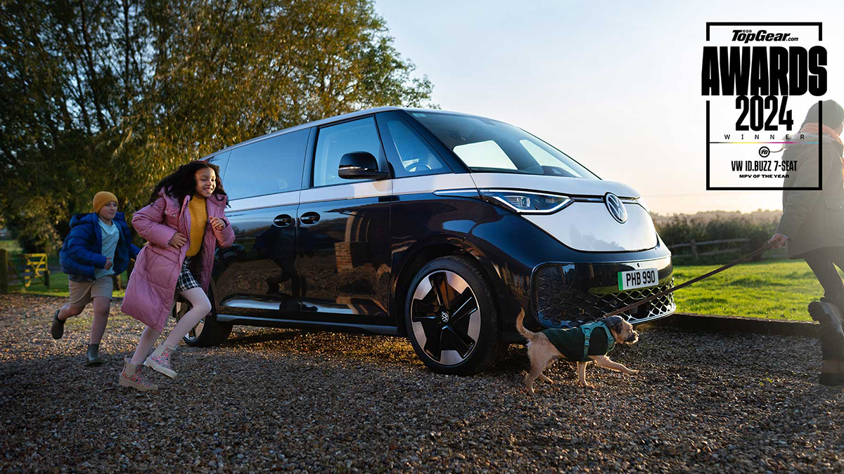 Big adventures await in the award-winning VW ID. Buzz 7-seat | Top Gear
