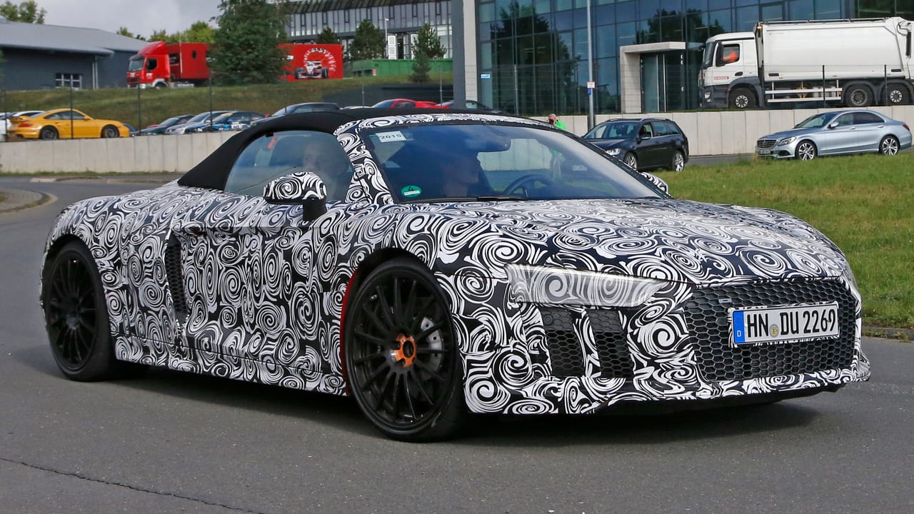 Spy shots: new Audi R8 Spyder spotted in the wild | Top Gear