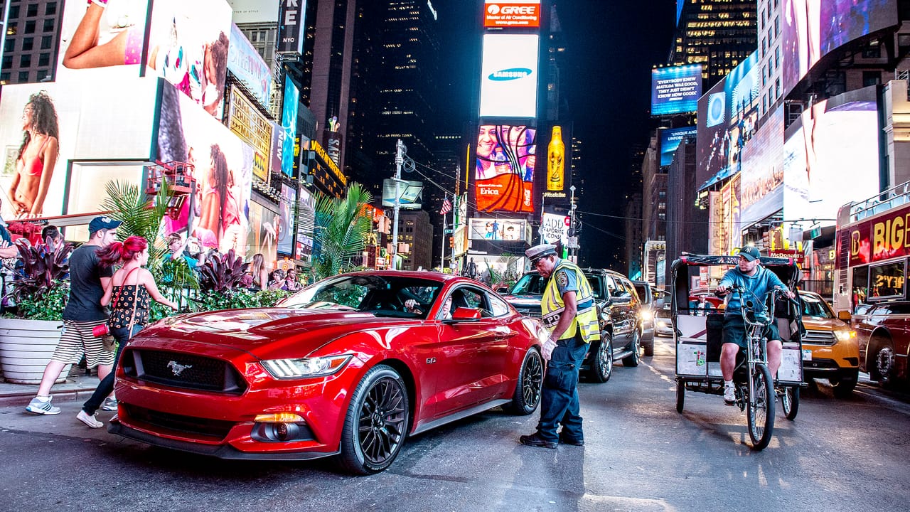 Photo of the day: Ford Mustang in Times Square | Top Gear