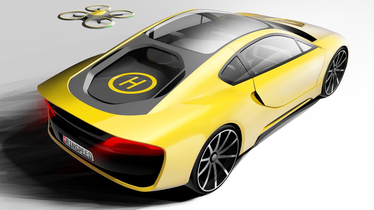 Rinspeed’s automonous hybrid sports car concept comes with a drone ...