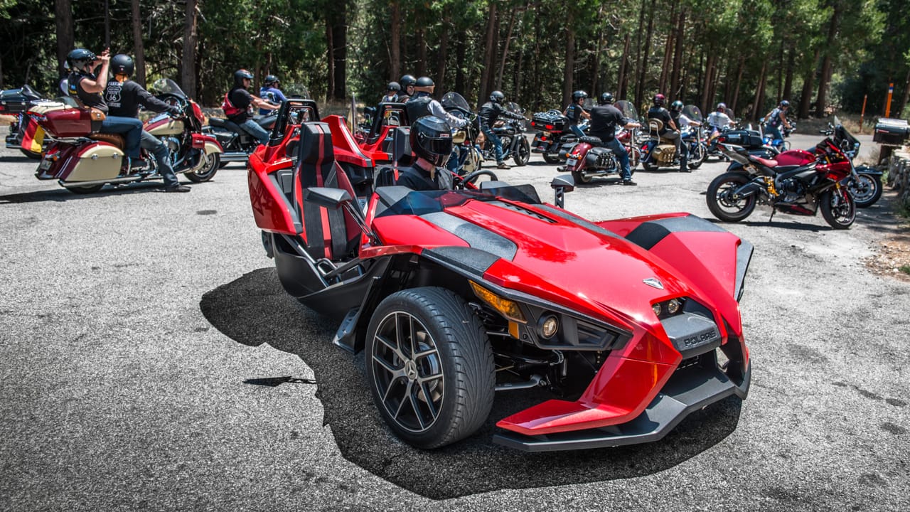California’s bikers meet the Polaris Slingshot | Top Gear