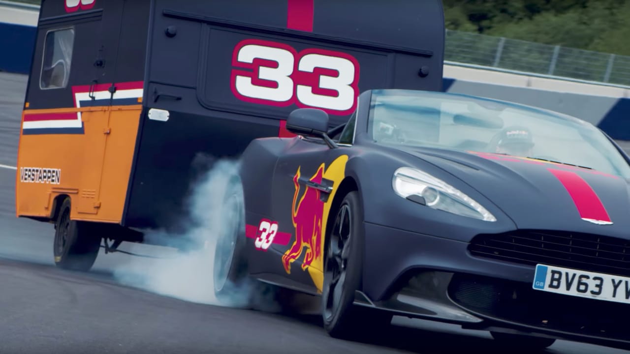 Video: Vanquish caravan racing with Verstappen & Ricciardo | Top Gear