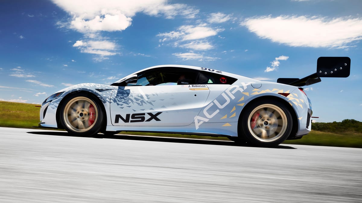 Honda NSX: Take a look at this massive rear wing | Top Gear