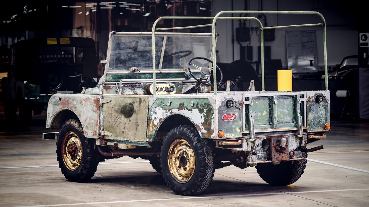 Land Rover’s first launch star has been saved from someone’s garden ...