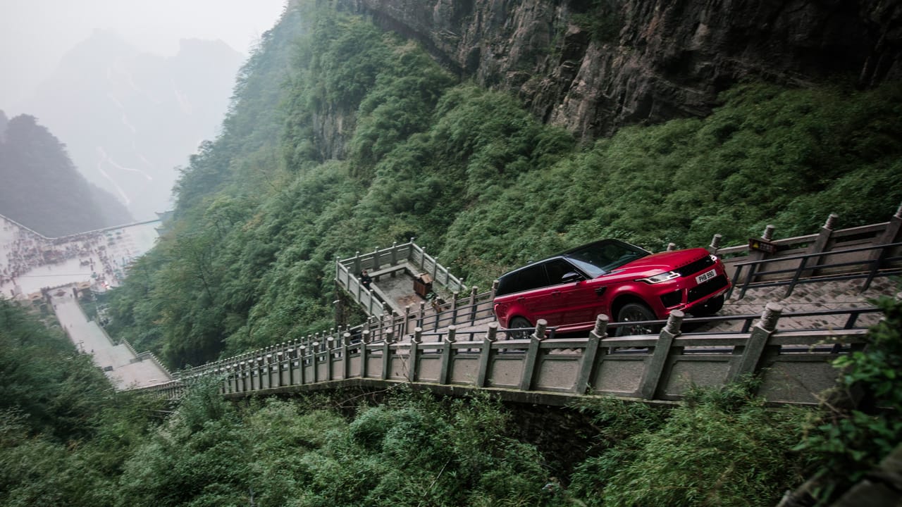 Watch a Range Rover drive 999 steps UP A MOUNTAIN | Top Gear