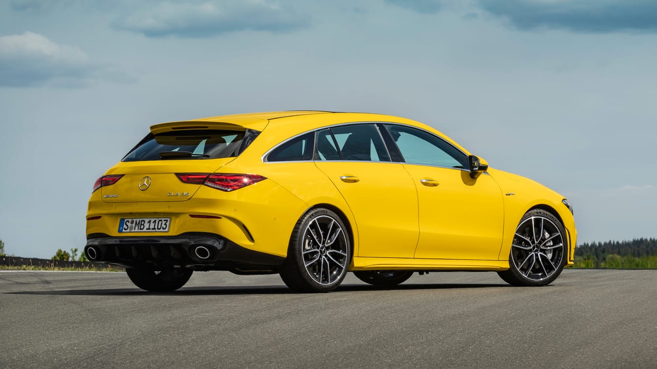 The Merc-AMG CLA 35 Shooting Brake is a 155mph banana | Top Gear