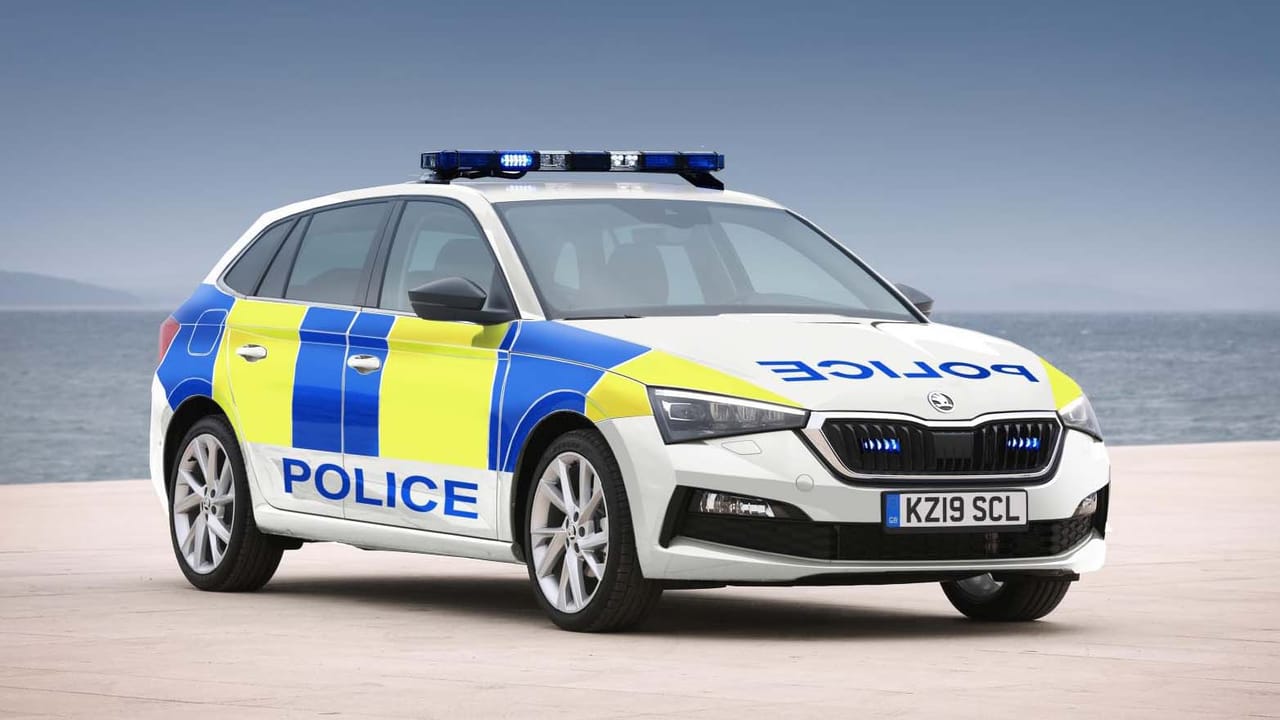 The Skoda Scala is now a not-very-intimidating police car | Top Gear
