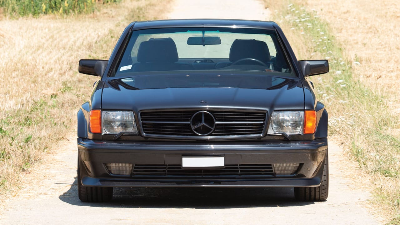 Stare into the dark heart of this rare Merc 560 Wide Body | Top Gear