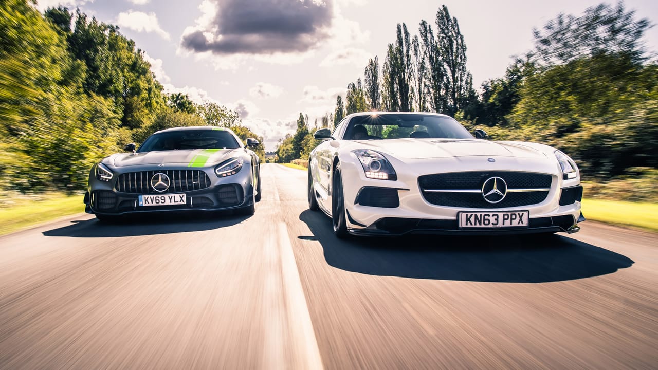 Mercedes-AMG GT R Pro vs SLS AMG Black Series | Top Gear