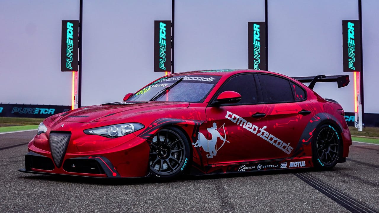 What do you make of this electric Alfa Giulia touring car? | Top Gear