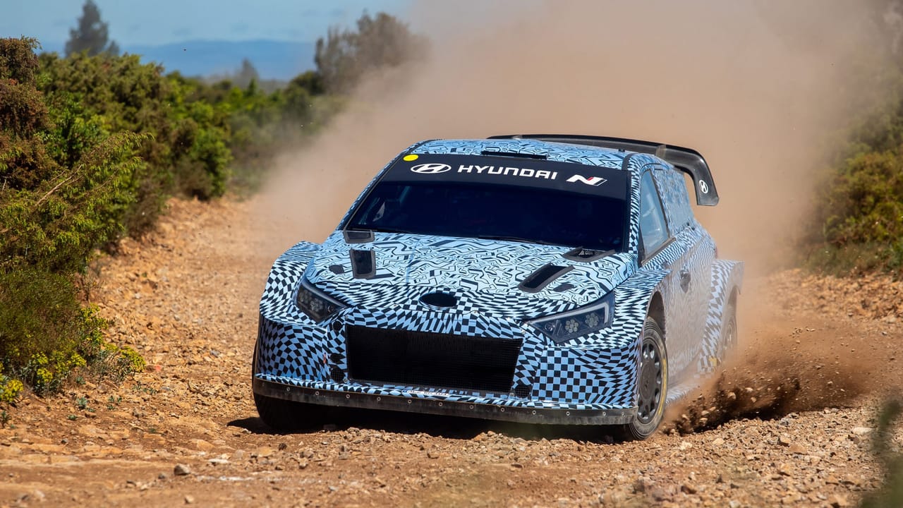 Hyundai has started testing its new hybrid WRC car | Top Gear